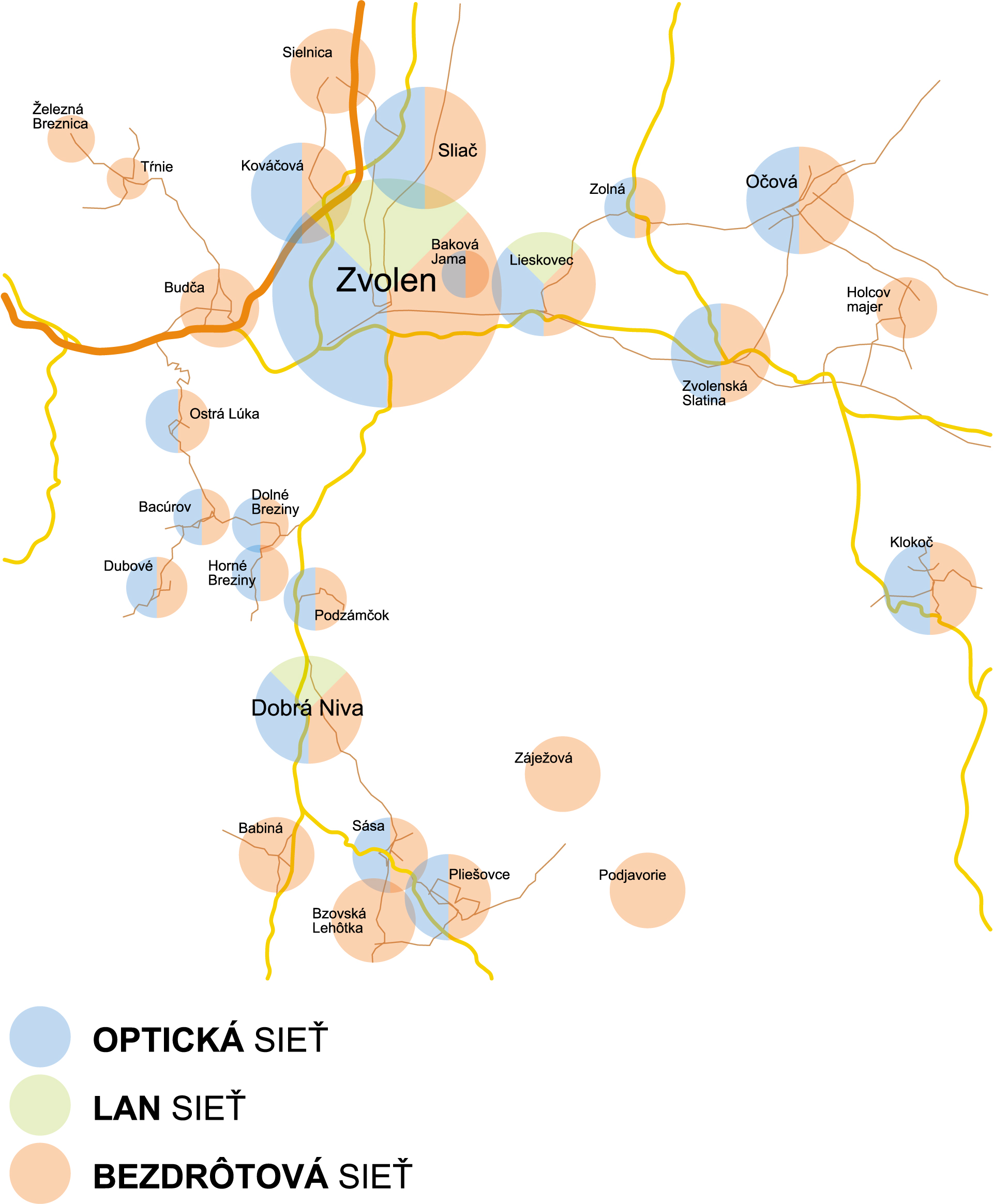 Pokrytie - Región okresu Krupina - Detronics s.r.o. - internet service ...
